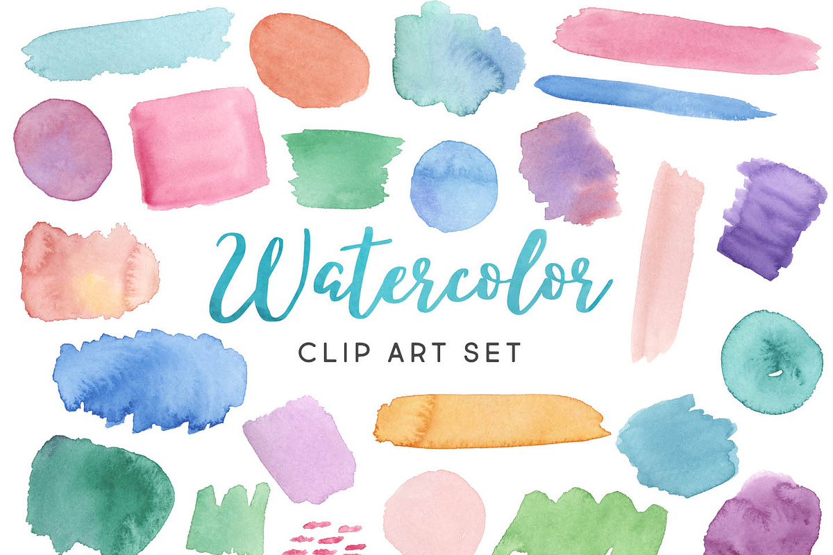 Watercolor Swash Clip Art Set, an Object Graphic by Sweet Little Muse ...