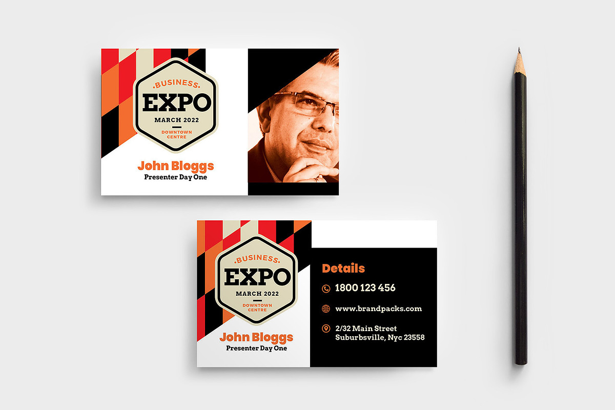 Business Event Business Card, a Business Card Template by BrandPacks