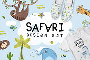 Safari. Design set. | Animal Illustrations ~ Creative Market