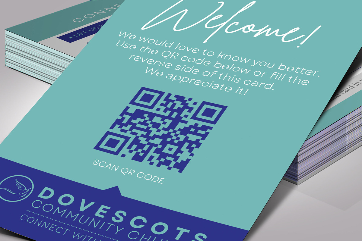 Modern Church Connect Card Template