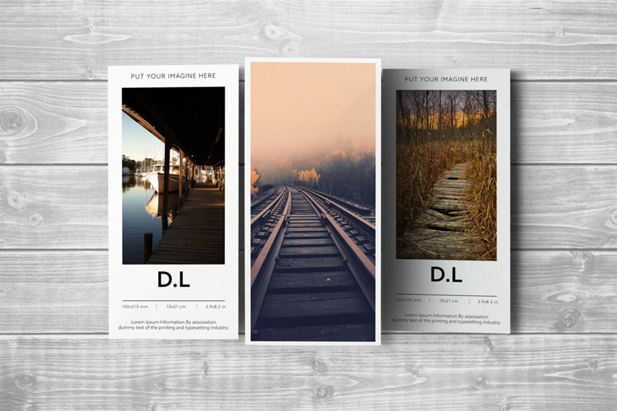 DL Flyer Mockups Bundle, a Print Template by Kongkow