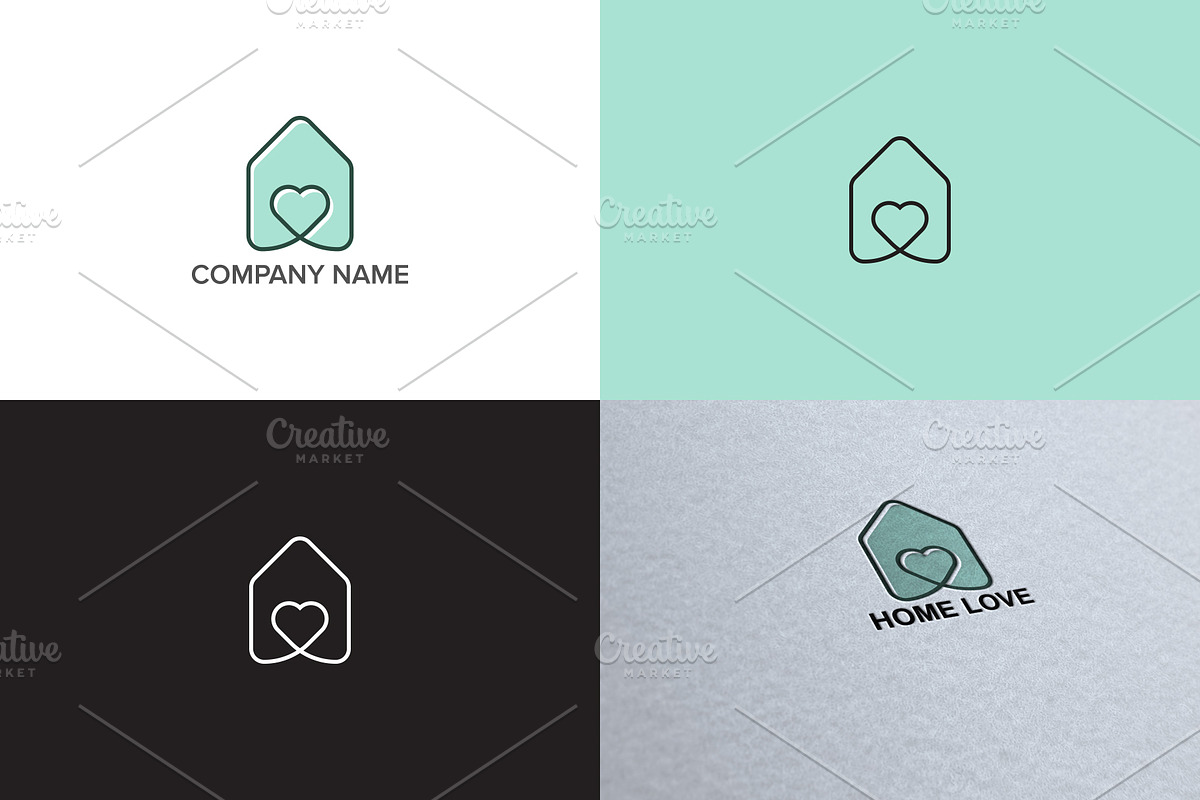 Home logo design, a Branding & Logo Template by GranzCreative
