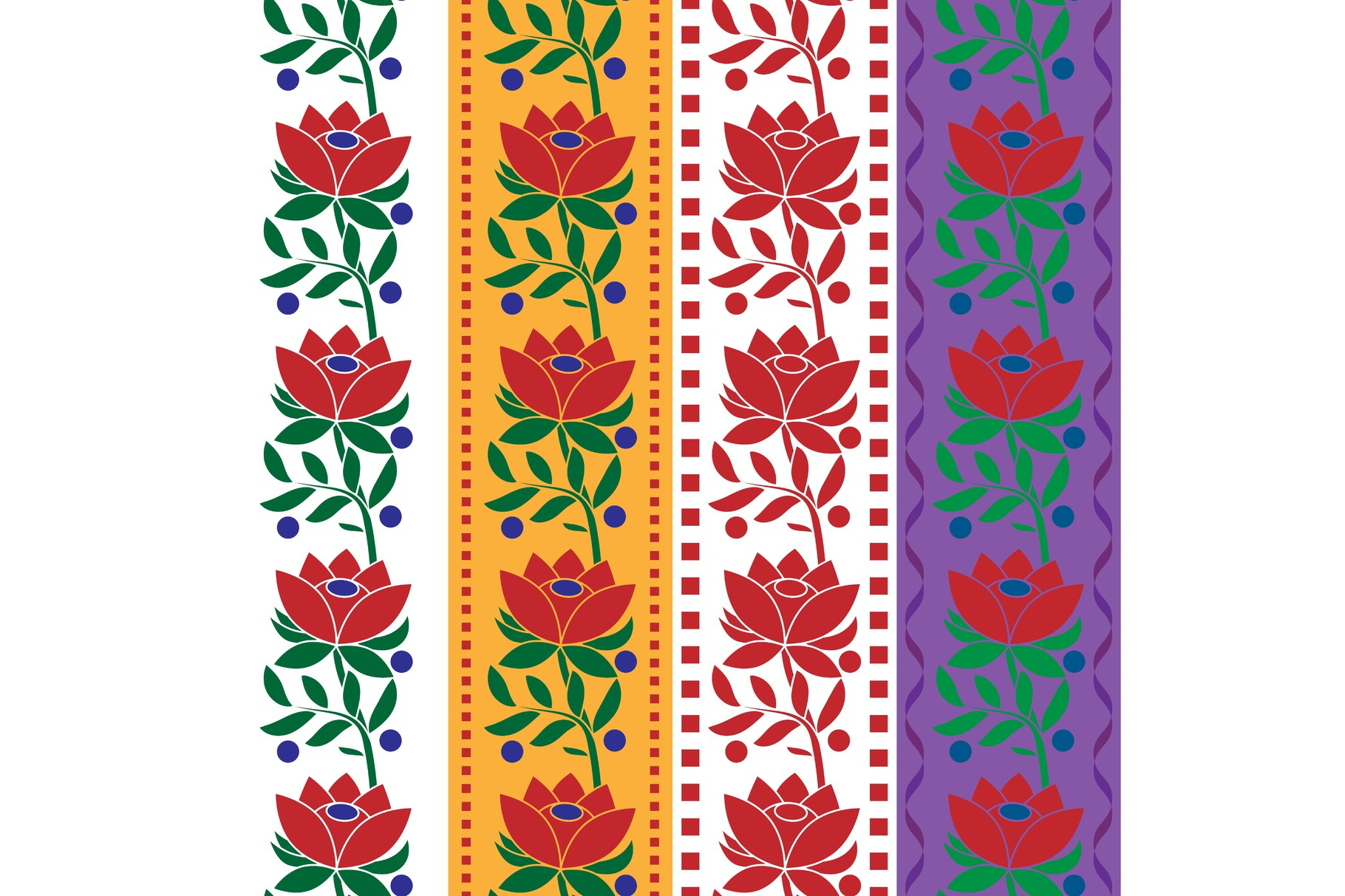 Czech folk pattern, a Pattern Graphic by Flying tambourine
