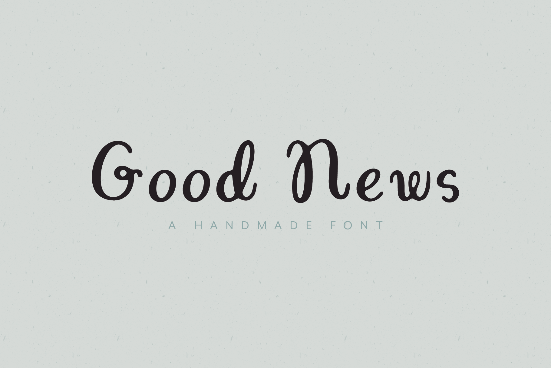Good News Hand Lettered Display, a Script Font by Letter + Ink
