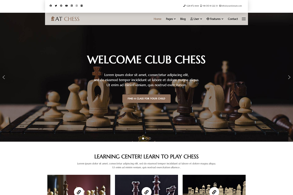 AT Chess - Chess WordPress Theme, a WordPress Template by LTheme | Creative Market