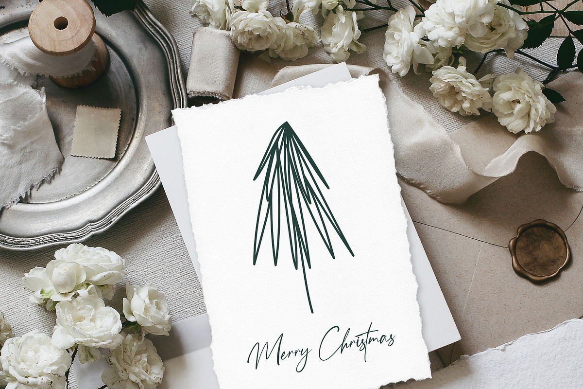 Christmas Tree Clip Art Set, an Illustration by IllustratorAnnie