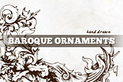Hand Drawn Vector Baroque Elements, a Brush Add-On by WeGraphics | Creative Market