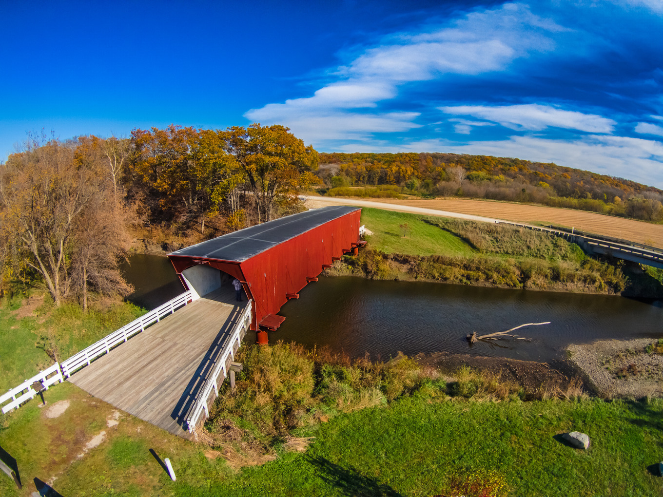 Aerial view of Hogback bridge, a Photo by Aerial Advantage