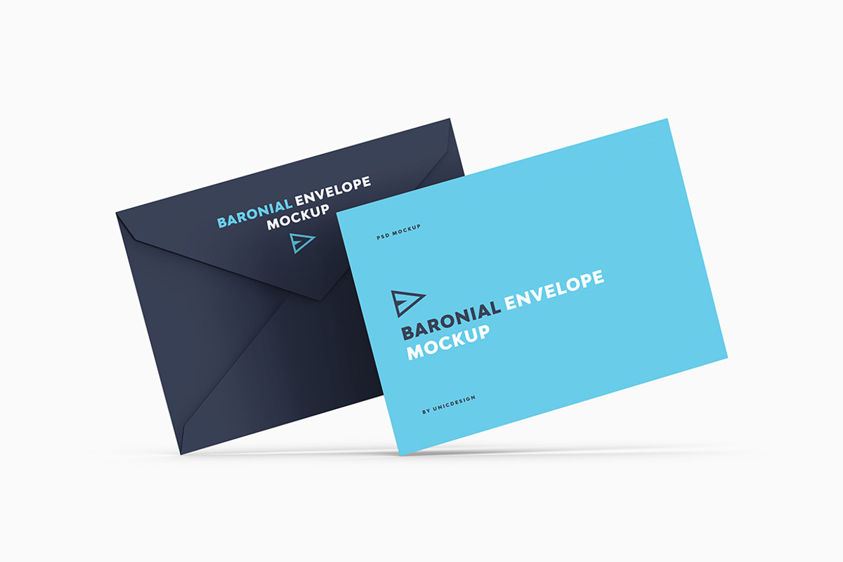 Baronial Envelope Mockup, a Mockup by UnicDesign