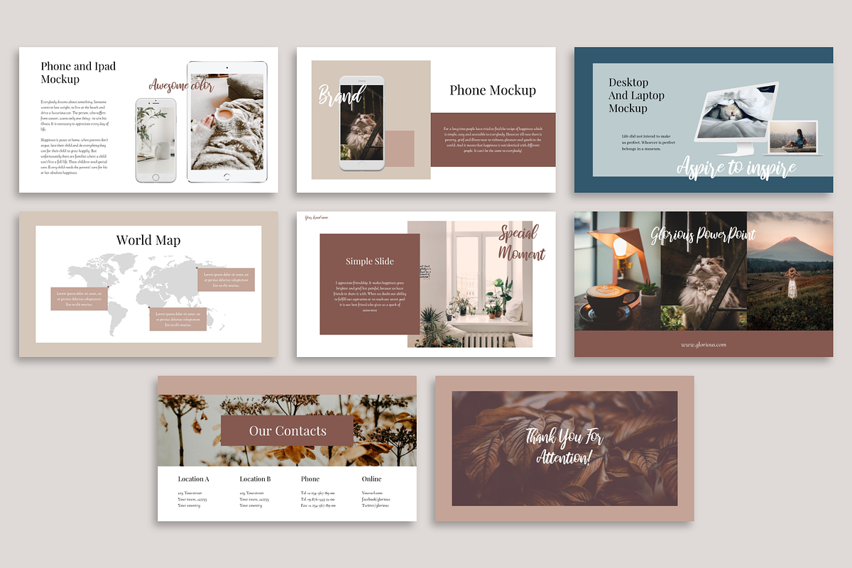 Glorious PowerPoint Template, a Presentation Template by Helga_Design
