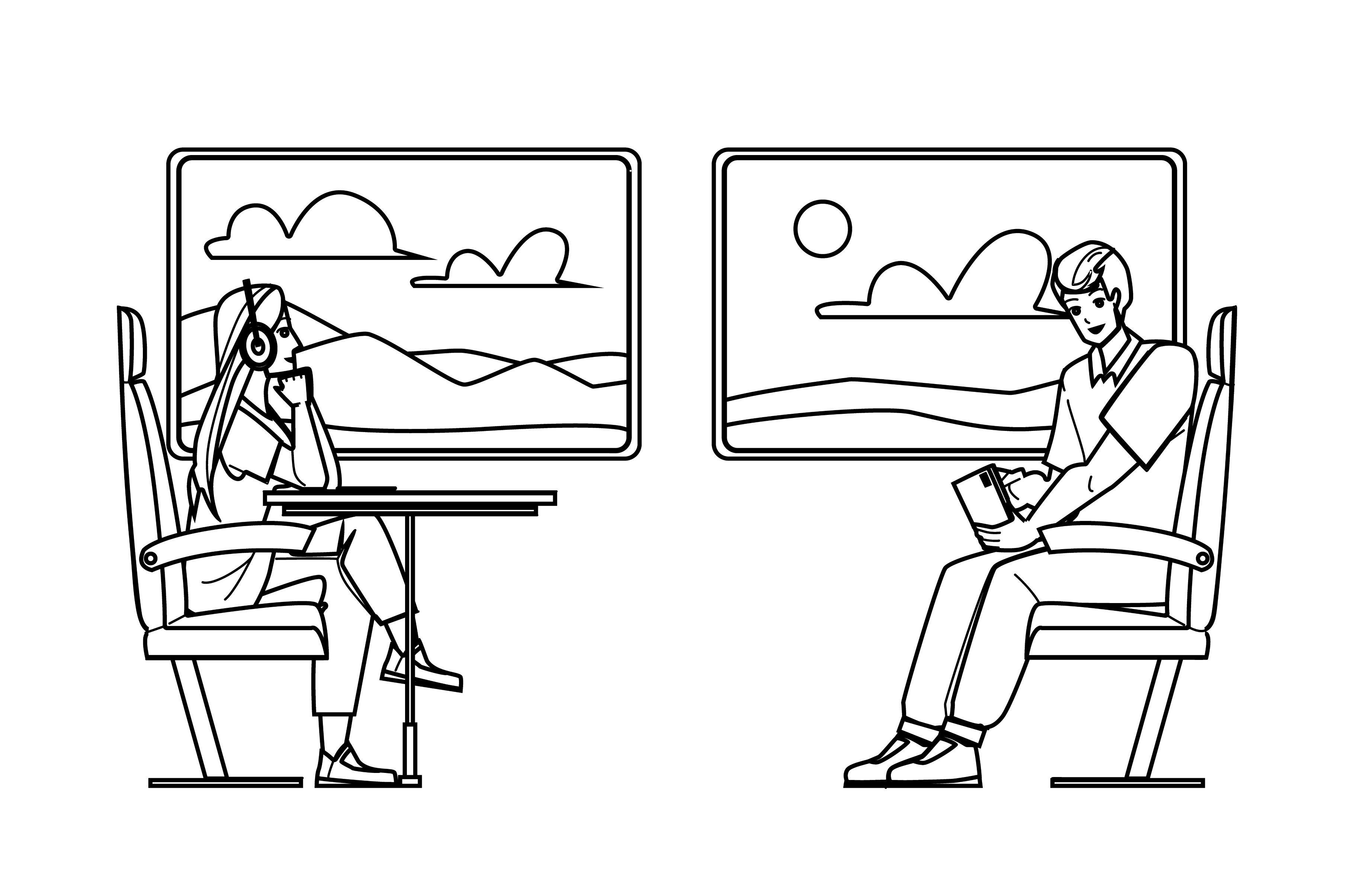 people train vector, a Person Illustration by pikepicture