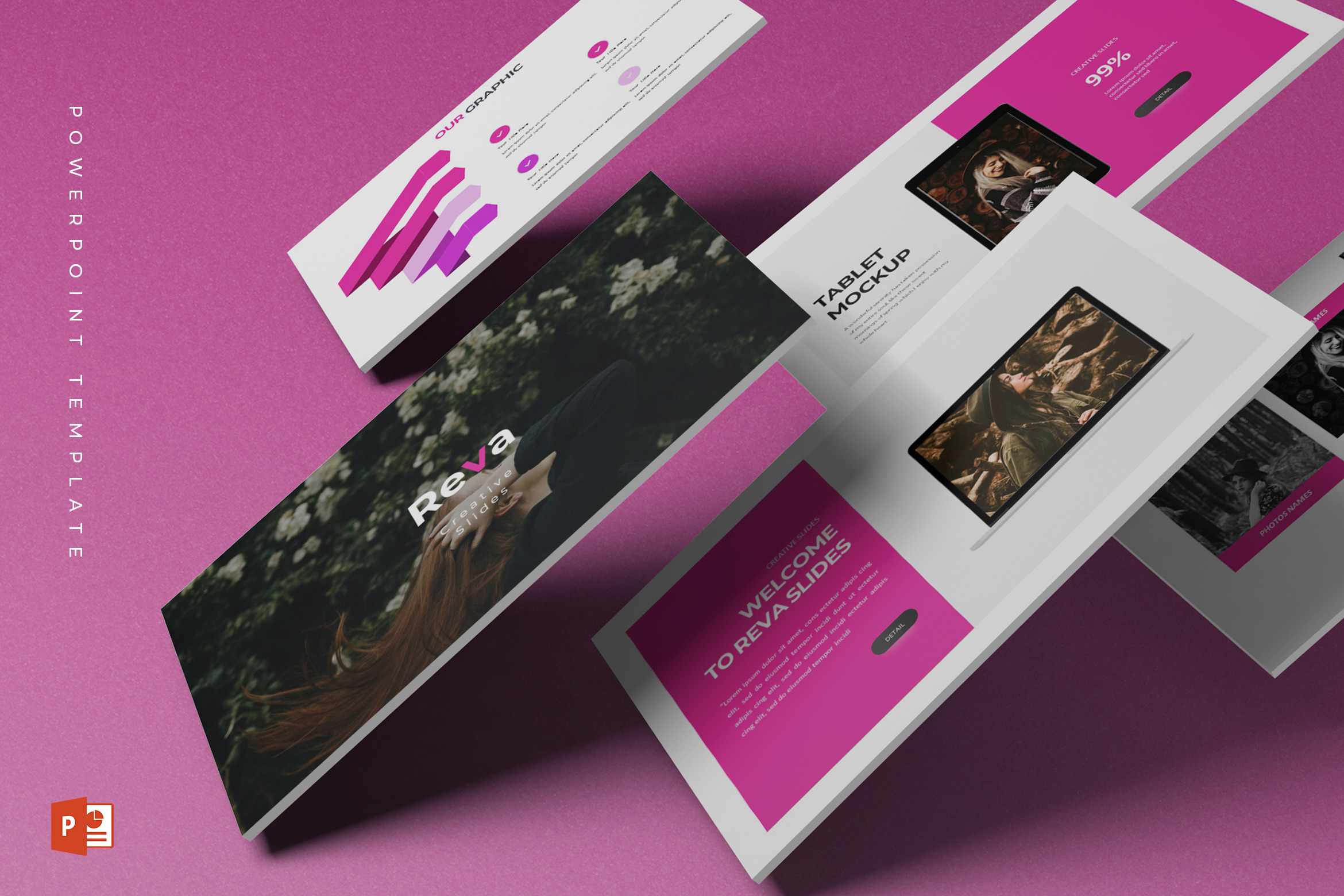 Reva - Powerpoint Template, a Presentation Template by AQR Studio