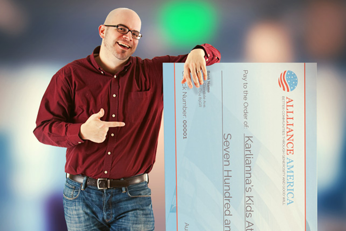 Big Check Mockup Template, a Product Mockup by loswl