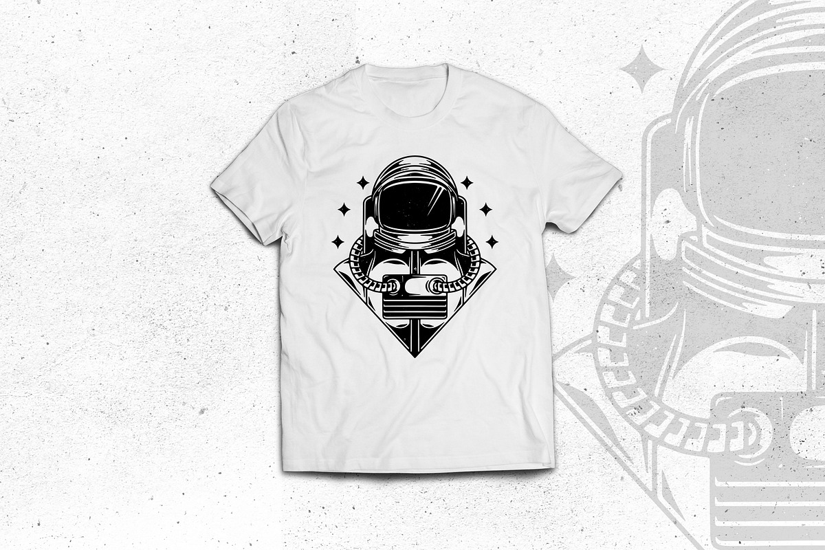 Spaceman Crest Logo Template, a Branding & Logo Template by vectorwithin