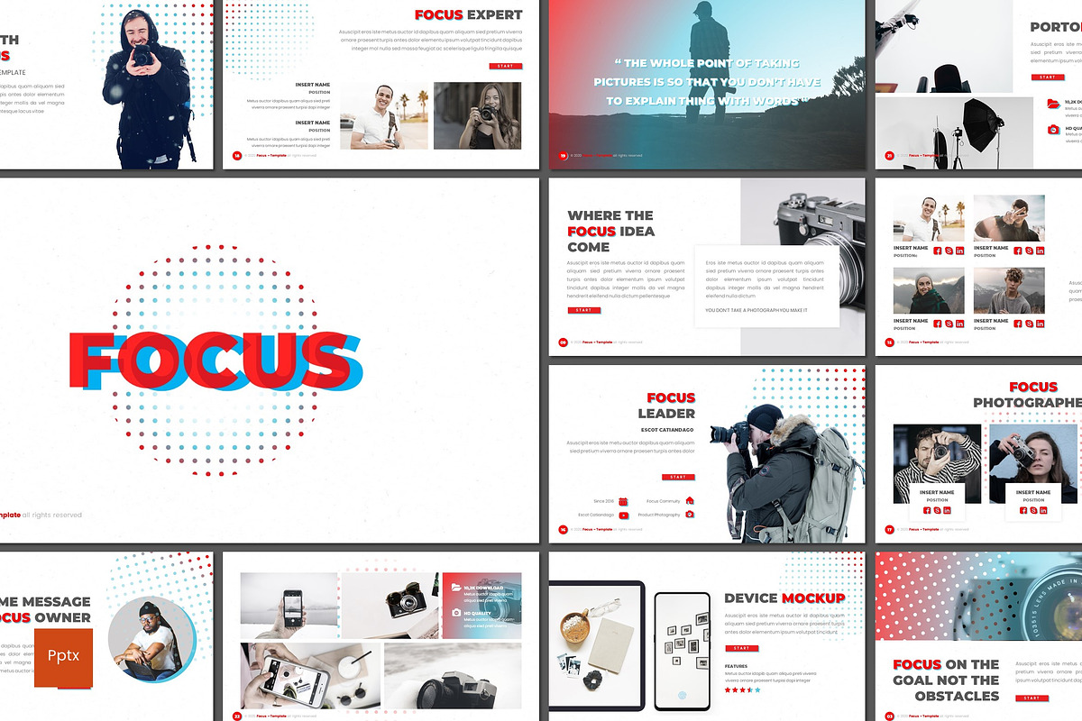 Focus - Powerpoint Template, a Presentation Template by inspirasign