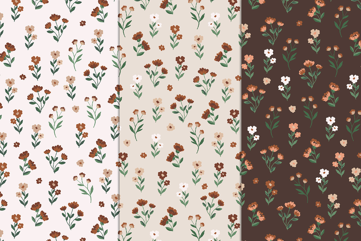 Flower boho seamless pattern, a Pattern Graphic by Cozy pattern shop