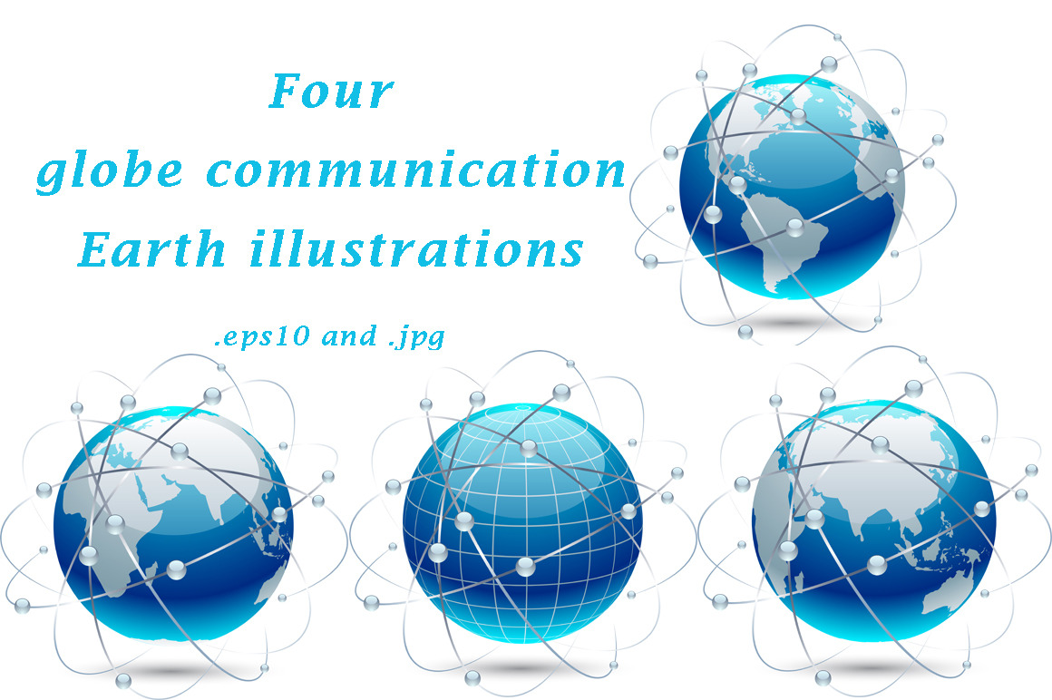 Globe communication Earth | Graphic Objects ~ Creative Market