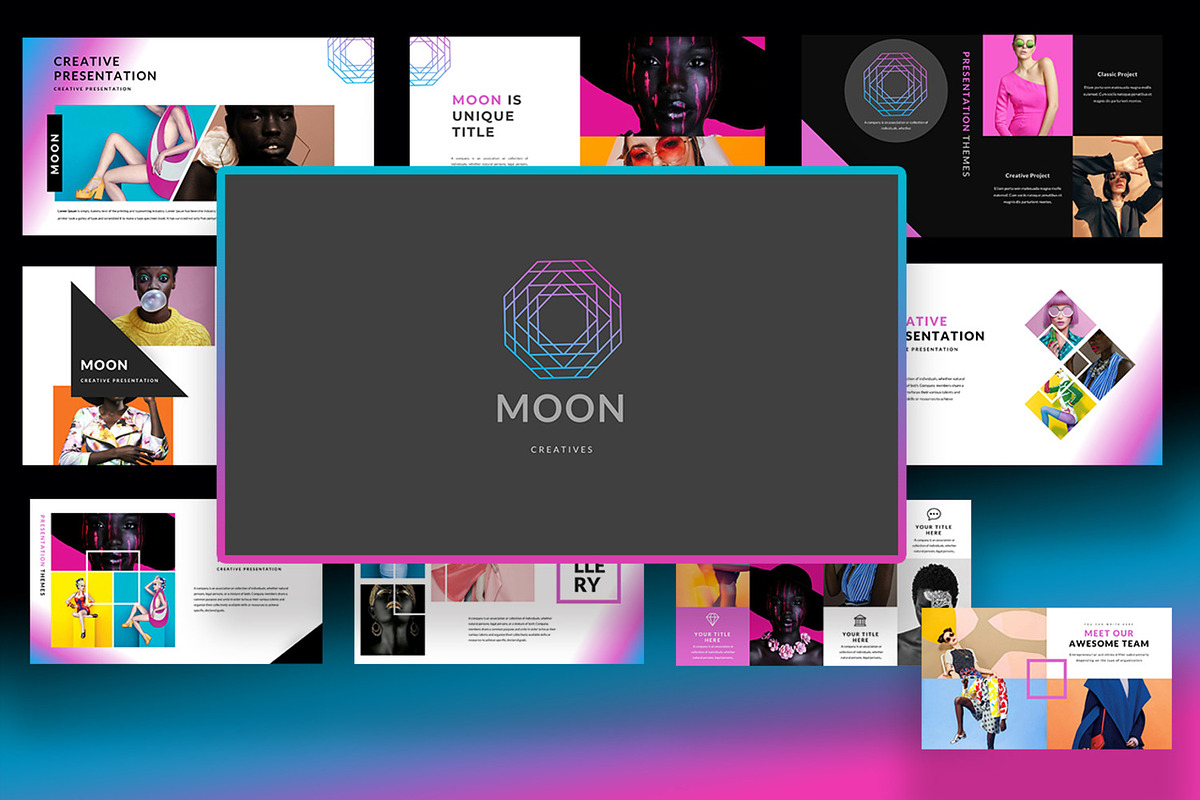 MOON - Google Slides Template, a Presentation Template by casanovastudio
