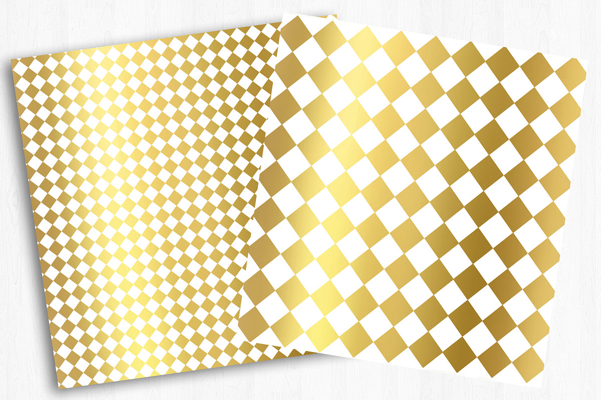 Gold Foil Digital Paper Pack, a Texture Graphic by BonaDesigns
