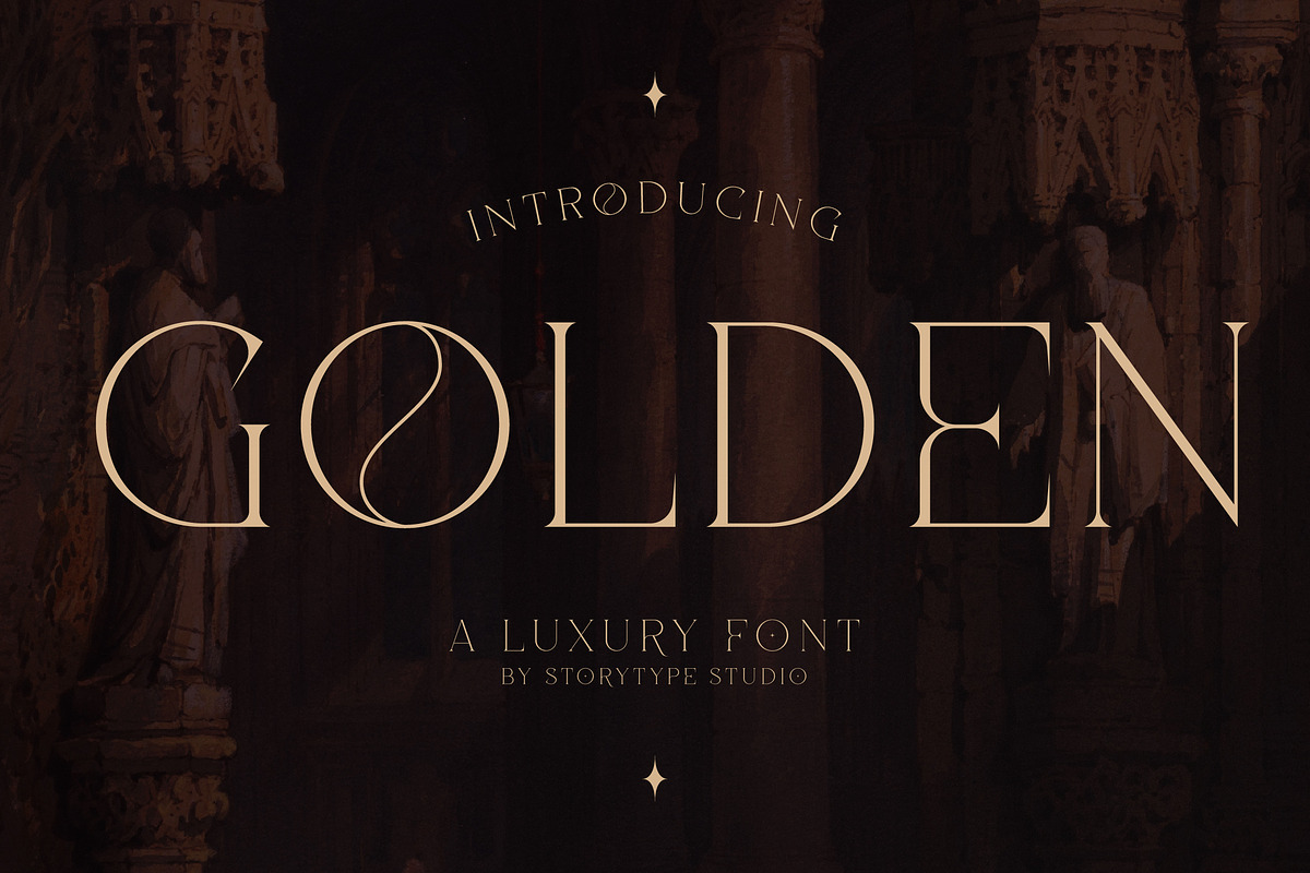 Golden Luxury Font, a Sans Serif Font by Storytype Studio
