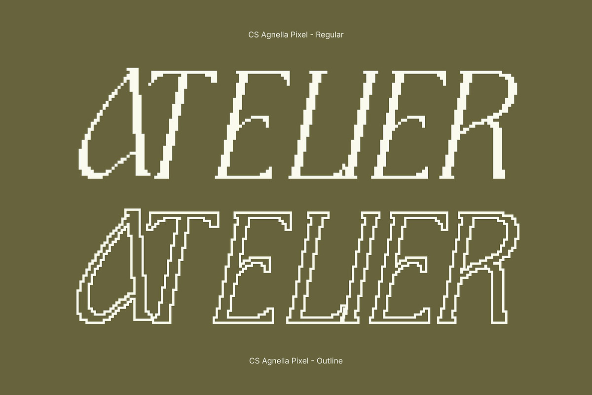 CS Agnella Pixel – Elegant Serif Font