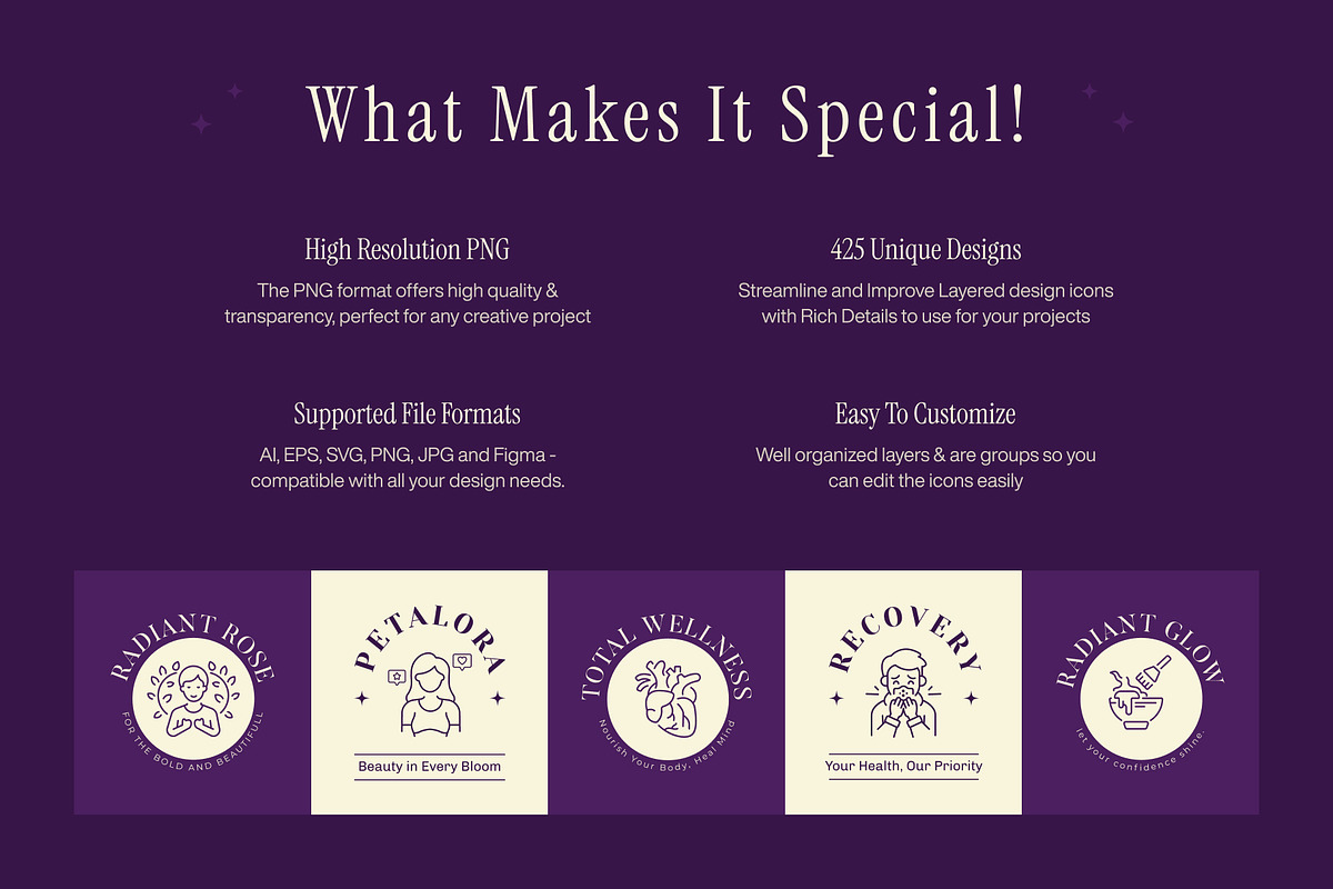 Wellness and Lifestyle Icons