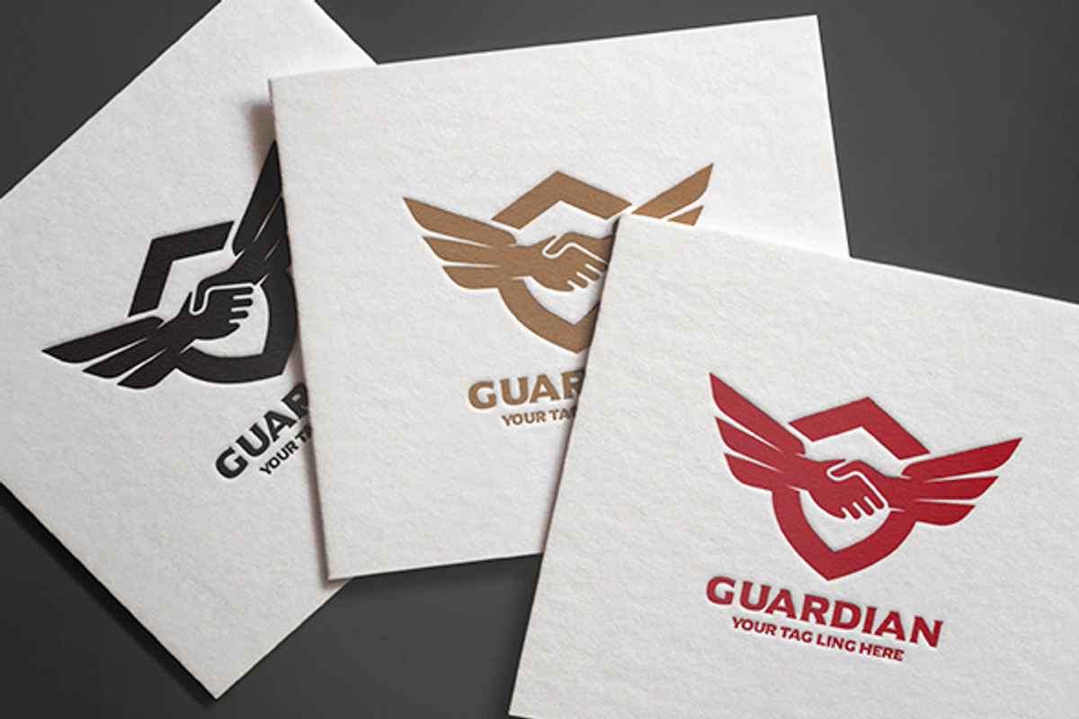 Unity Hand Wing Crest Logo, a Branding & Logo Template by WheelieMonkey
