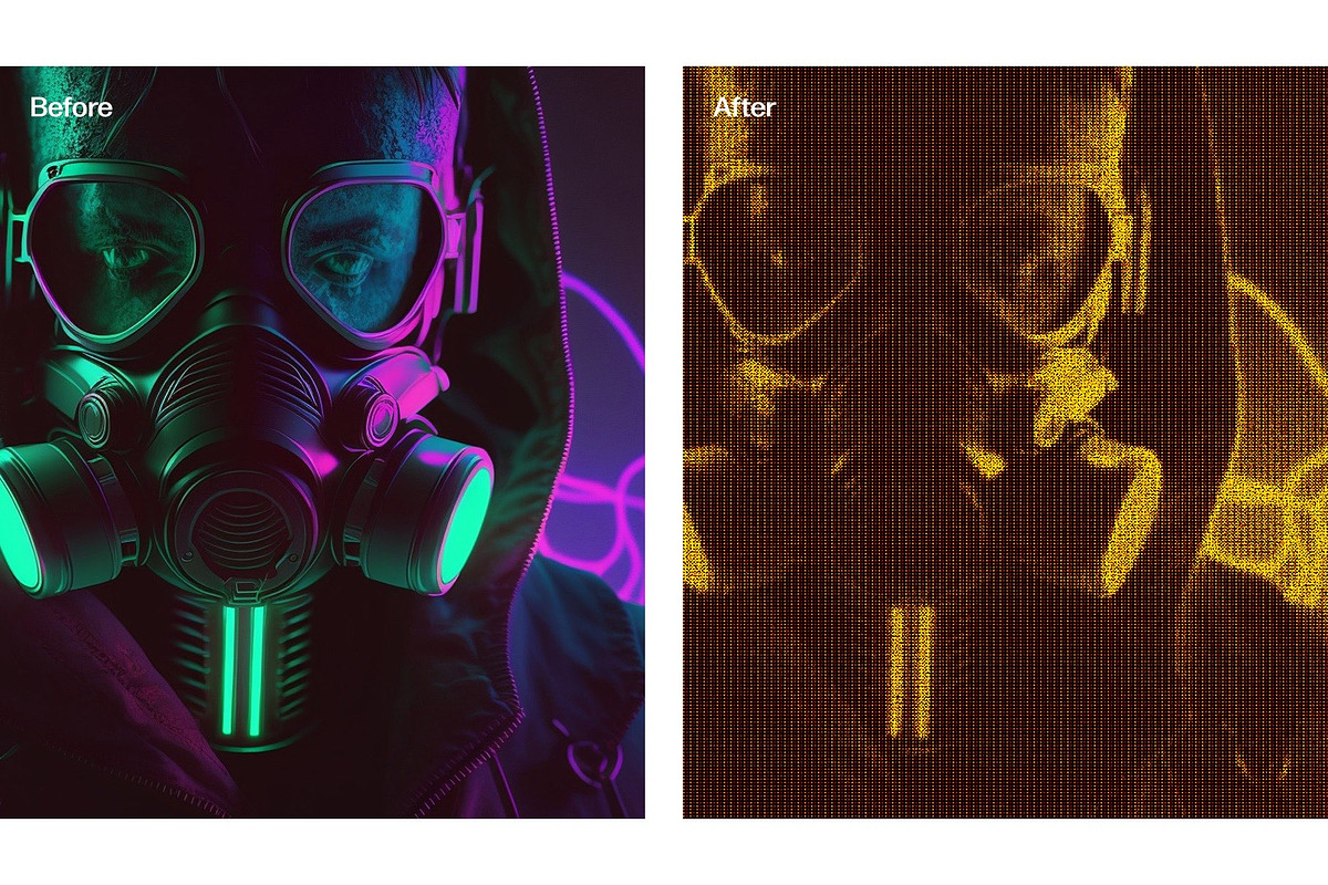 Retro Console Pixelated Photo Effect, a Layer Style Add-On by DesignerCandies