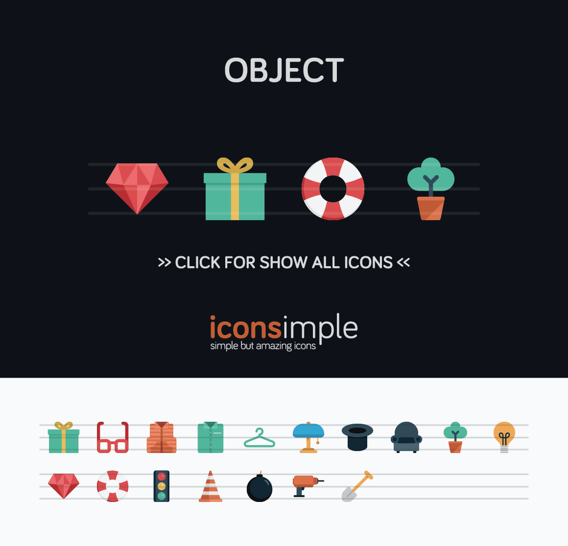 iconsimple: object, an Icon by Pixan Graphics