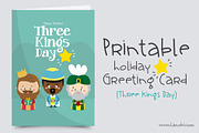 Greeting Card//Three Kings Day, an Illustration by himoki