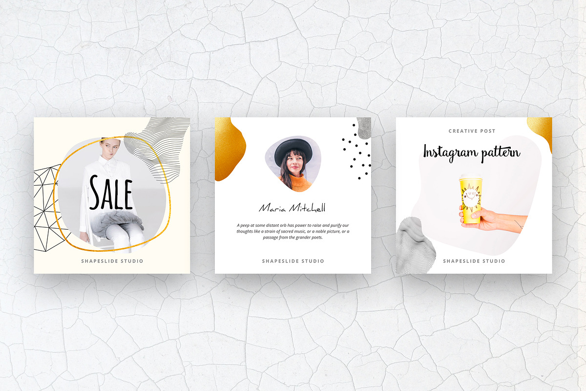 PATTERN Animated Instagram Posts, a Social Media Template by ShapeSlide