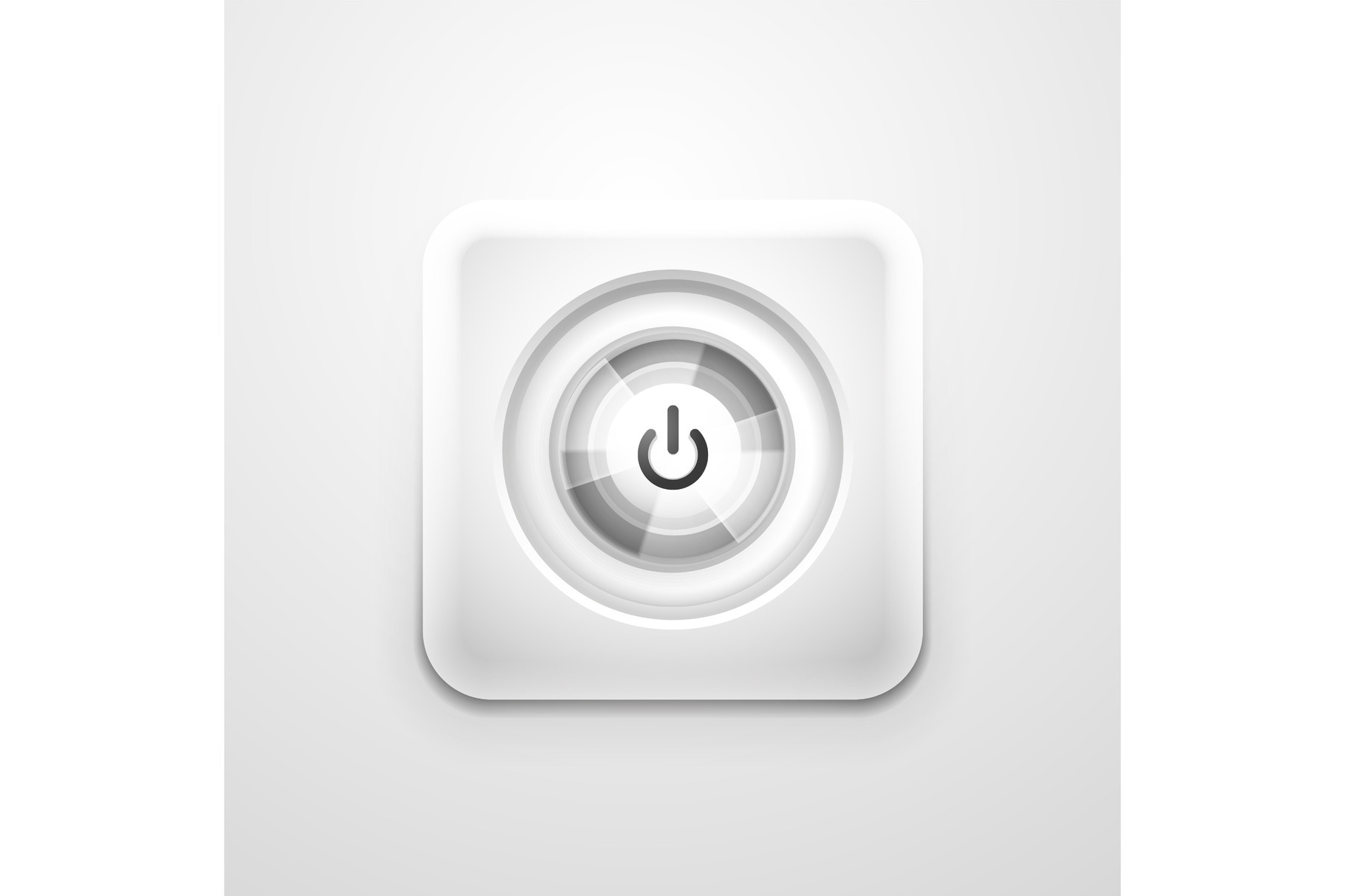 Power button technology logo, digital art techno concept, on off icon ...