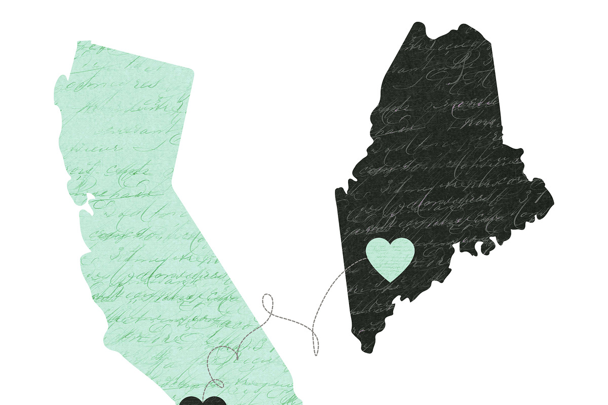 50 States Connecting Graphics Bundle, an Illustration by ClipartBrat ...