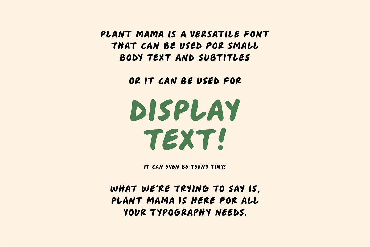 Plant Mama - A Fun Handwritten Font | ats friendly fonts, caper font ...