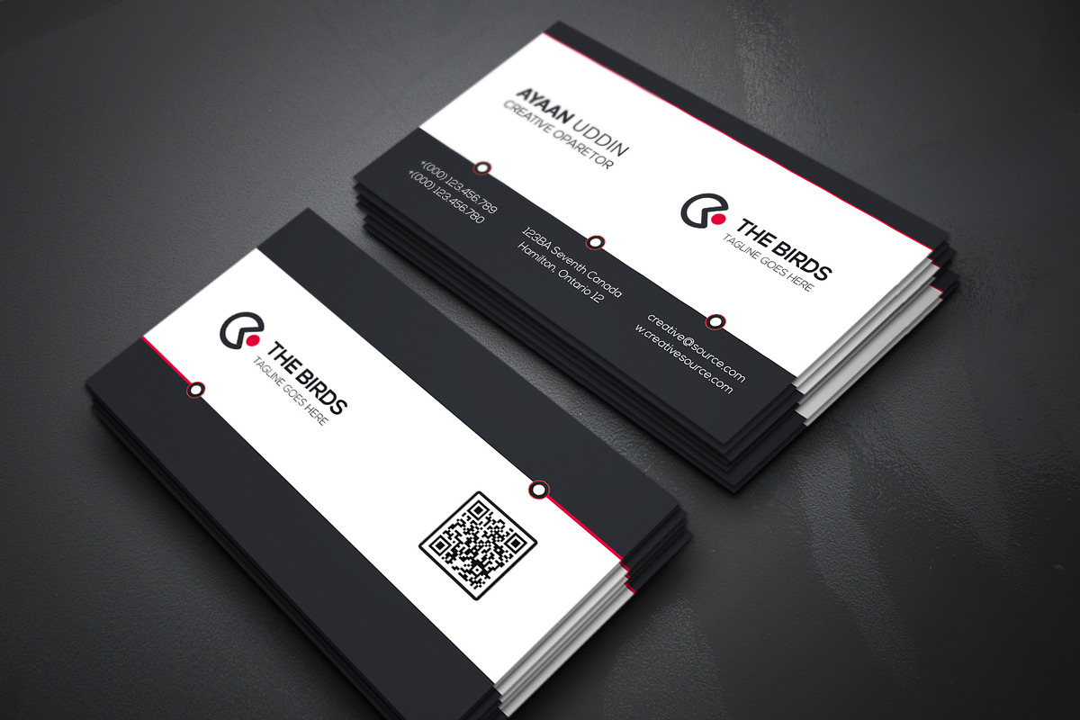 Circle Business Card, a Business Card Template by Genereux Art ...
