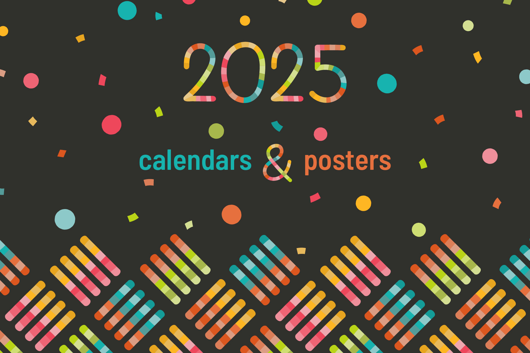 2025 calendars rainbow set, a Decorative Illustration by Zim Varezhkin