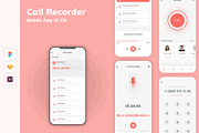 Voice & Audio Recorder App UI Kit, an UI Kit Template by uicube