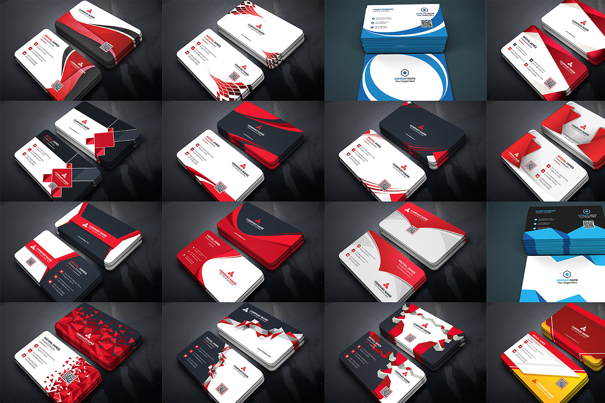 Business Cards Mega Bundle, a Business Card Template by Curve Design