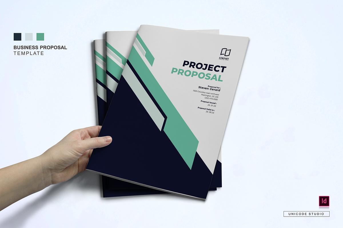 Proposal Template, a Brochure Template by UnicodeID