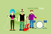Musicians Team People Group | People Illustrations ~ Creative Market