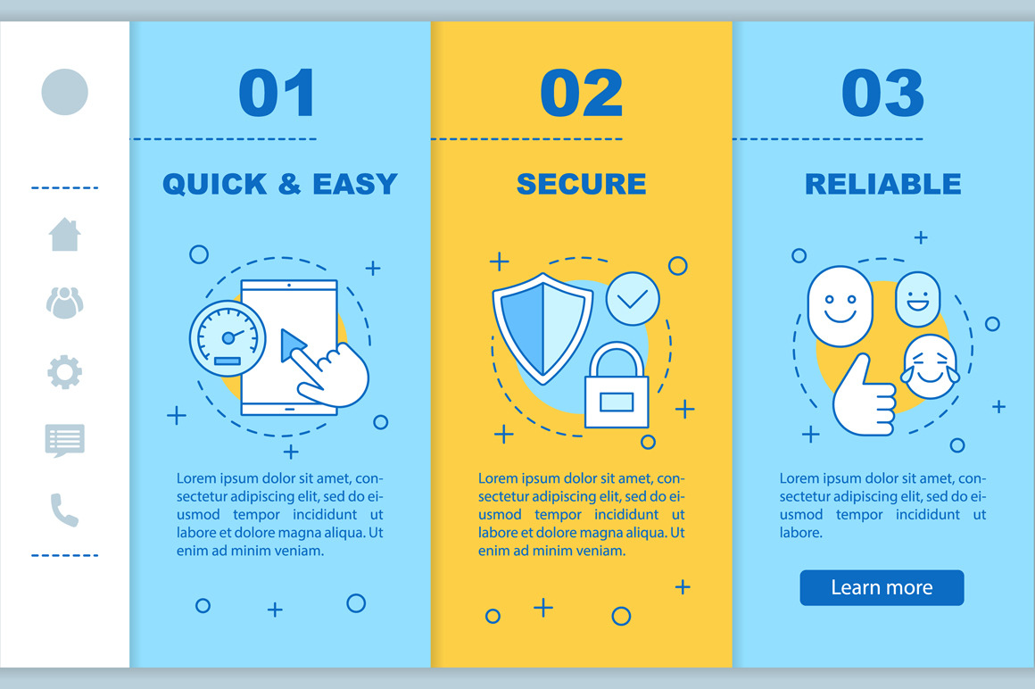 Digital service mobile web pages, a Templates & Theme by IMG visuals icons