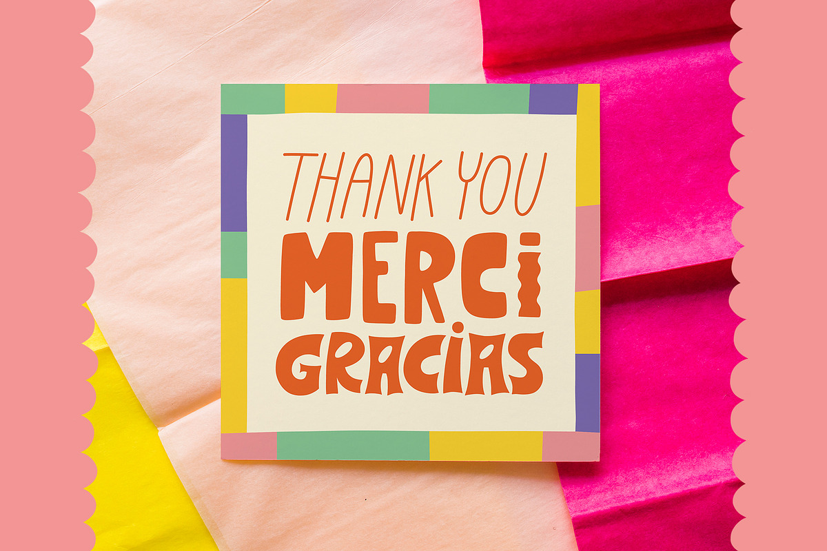 Joyful Greeting Cards - Vector & PSD, a Card Template by Carole Chevalier