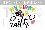 My first Easter SVG DXF PNG EPS, an Illustration by TheBlackCatPrints