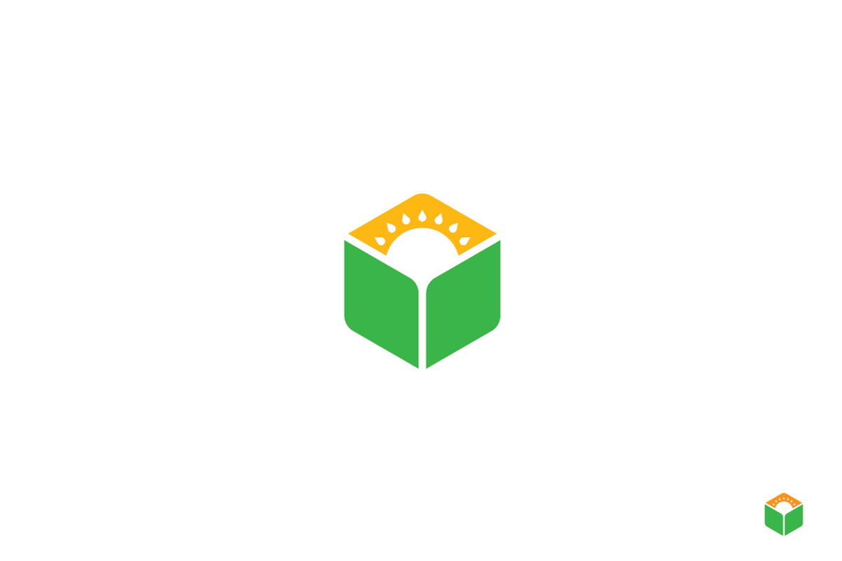 Sun box logo template., a Branding & Logo Template by Anton Akhmatov