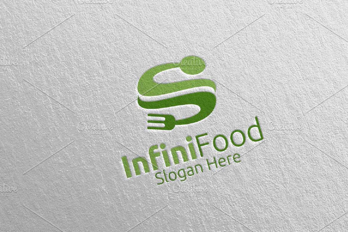 Infinity Food Logo Restauraurant 55, a Branding & Logo Template by ...