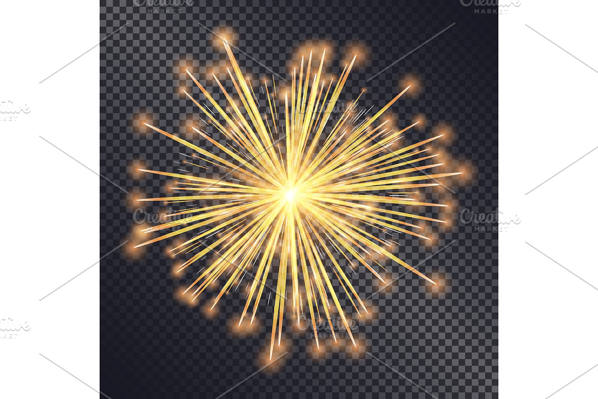 Firework Explosive Burst Flare, a Decorative Illustration by robuart ...