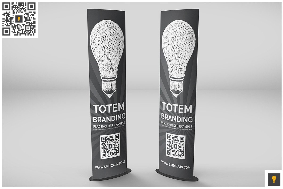 Elliptical Totem Display Mockup, an Advertising Mockup by Shocky Design ...