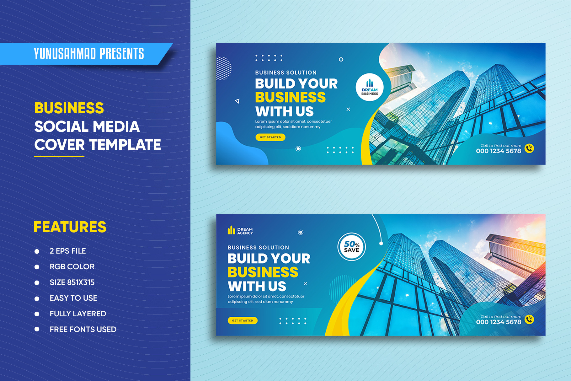 Business Facebook Cover Template