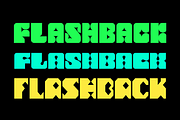 Flashback, a Font by ArtyType