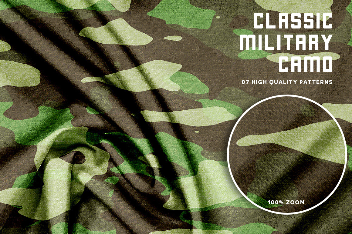Classic Military Camo - Texturized, a Pattern Graphic by Digital Art ...